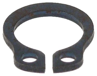 Sikringsring Stål DIN 471 Materialestyrke 7mm Aksel ø 6mm VPE 10 Stk.